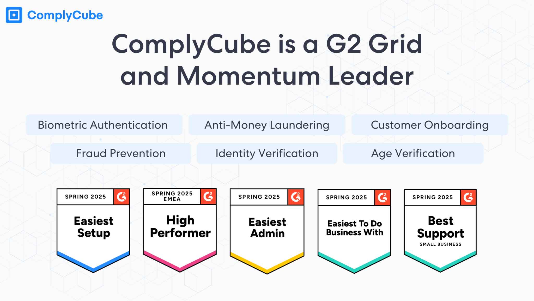 ComplyCube is a Leader in G2 Spring 2025 Report | ComplyCube